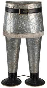 Kovový stojan ve tvaru kalhot na květináč – 22x15x40 cm