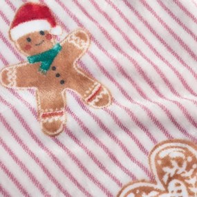 Dekorační polštář s vánočním motivem 30x50 cm Christmas Gingerbread Stripe – Catherine Lansfield