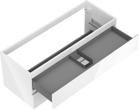 Mexen Orio, koupelnová skříňka 120 cm, 2 zásuvky, bílá lesklá, 91A10-12047-2-BFF00