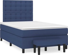 Box spring postel s matrací černá 120x190 cm textil 3270389