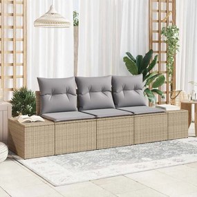 Set pohovek 3 ks Béžová polyratan 3346920