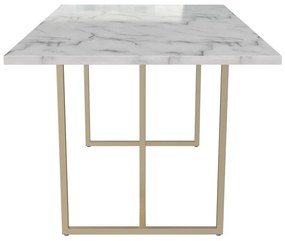 Jídelní stůl s deskou v dekoru mramoru 90x160 cm Astor – CosmoLiving by Cosmopolitan