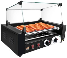 Valcový gril na přípravu a ohřívání HOT DOG párků