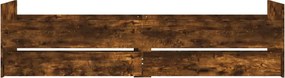 Rám postele se zásuvkami kouřový dub 75 x 190 cm Small Single 3207389
