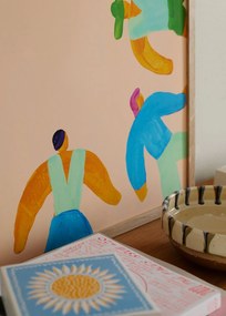 THE POSTER CLUB Autorský plakát On the Edge by Lise Uhrskov 50 x 70 cm, oranžová barva, papír