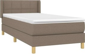 Box spring postel s matrací taupe 100 x 200 cm textil 3130253