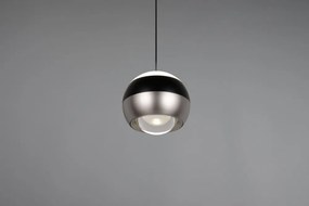 Černé/ve stříbrné barvě LED závěsné svítidlo ø 15,5 cm Orbit – Trio Select