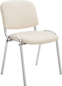 Konferenční židle Ken C umělá kůže – krémová