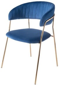 Szchara Aria čalouněná židle modrý - velur