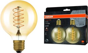SADA 2x LED Stmívatelná žárovka VINTAGE FILAMENT E27/4,8W/230V 2200K - Osram