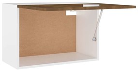 Závěsná skříňka hnědý dub 60 x 31 x 40 cm kompozitní dřevo - Default Title