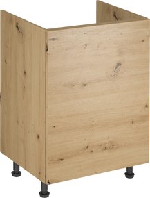 Dřezová skříňka, dub artisan, univerzální, LANGEN D60Z