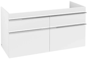 Villeroy & Boch Venticello - Umyvadlová skříňka, 115x59x50 cm, 4 zásuvky, matná bílá A92901MS