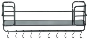 Černé kovové police v sadě 2 ks 79 cm Industrial – Wenko