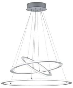 Designová závěsná lampa z oceli včetně LED třístupňového stmívatelného - Tijn