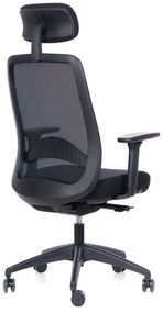 Kancelářská ergonomická židle Sego BARRA — síť, černá Sego