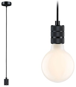 Paulmann 78432 Tilla, černé svítidlo pro dekorativní žárovku, 1x60W E27 délka 210cm