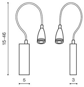 Azzardo AZ1548 - LED Koupelnové nástěnné bodové svítidlo VERONICA 3W/230V IP44