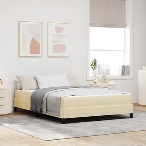 Postel s boxspringem Krémová 140 x 200 cm textil 3398498