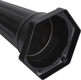 Klasická venkovní lucerna černá s mědí 220 cm 3-světla IP44 - Havana