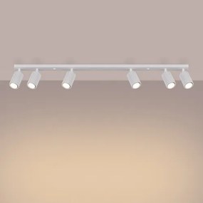 Stropní svítidlo SOLLUX KARBON 6L bílá GU10 6x10W bez žárovek SL.1547