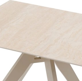 Hliníkový stolek SORELLA 75x75 cm (ivory)
