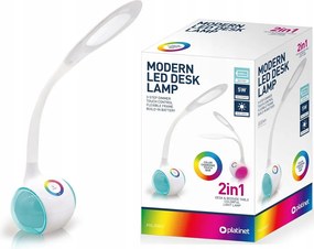 Školní Stolní lampa Noční Led 5W Akumulátorová Elastická Rgb Led