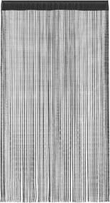 Provázkové záclony, 2 ks, 140x250 cm, černá 132401