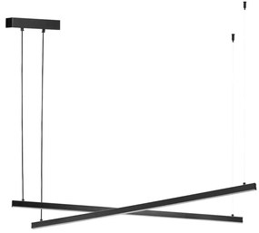 Argon 8838 - LED Lustr na lanku MIAMI LED/74W/230V 3000K černá