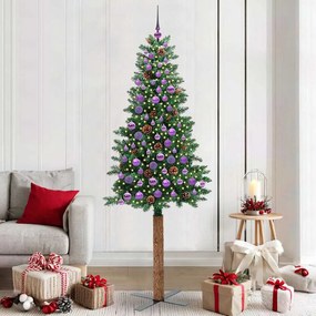 Úzký vánoční stromeček Zelená 210 cm 3394883