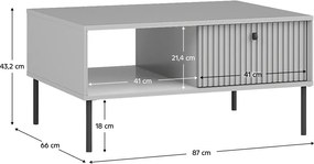 Konferenční stolek ARIS, šedá
