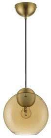 Nova Luce Závěsné svítidlo MIDORI, 24cm, E27 1x12W Barva: Amber sklo