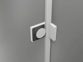 Mexen Lunar levé sprchové dveře 90 cm, transparentní, bílé - 834-090-000-20-00-L