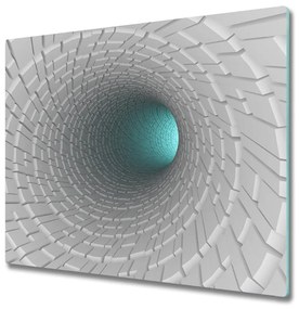 Skleněná krájecí deska 3D tunel