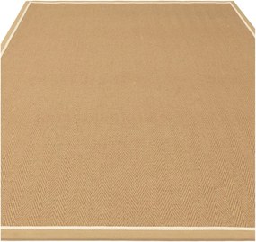 Oboustranný/ručně tkaný jutový koberec v přírodní barvě 200x290 cm Bordo Herringbone Linen – Asiatic Carpets