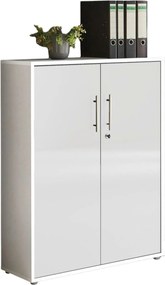 XXXLutz SKŘÍŇ NA ŠANONY, bílá, vysoce lesklá bílá, 84,4/113,6/33 cm MID.YOU - Online Only kancelářský nábytek - 001067015506