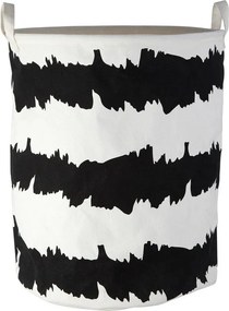 Černobílý látkový koš na prádlo Harga – Premier Housewares