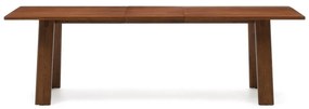 Rozkládací jídelní stůl s přídavnou deskou s deskou v dekoru ořechového dřeva 95x200 cm Arlen – Kave Home