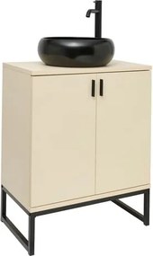 Koupelnová skříňka s umyvadlem Ceramia Easy 60x73x36 cm jasmín mat EASYUMDB12
