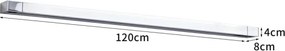 BRILAGI - LED Koup. osvět. zrcadla AQUA LINE LED/36W/230V 120 cm IP44 lesklý chr
