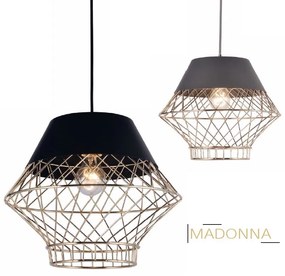 ACA DECOR Závěsné svítidlo MADONNA max. 60W/E27/230V/IP20, šedá barva