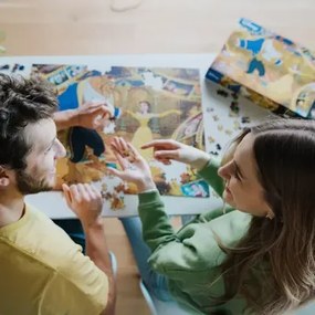 Trefl - Puzzle - Premium Plus Iconic Moments: Kráska a zvíře / 1000 dí