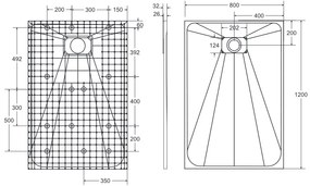 BESCO Obdélníková sprchová vanička VEXO - bílá Barva - Bílá, Nožičky k vaně - Bez nožiček, Rozměr A - 120 cm, Rozměr B - 80 cm - VEXOOWD1280W