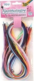FOLIA Bužírky Scoubidou / Sada 30 ks / 1,8 mm x 100 cm / Mix barev