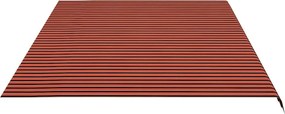 Náhradní plachta na markýzu oranžovo-hnědá 600 x 350 cm polyesterová 311964