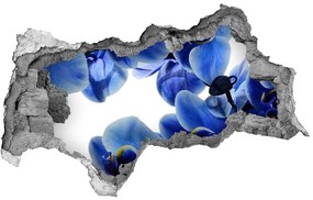 Wallmuralia Fototapeta nálepka na zeď Modrá orchidej 95x73 cm