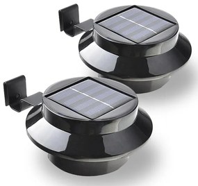 Solární lampa ve volitelných barvách - 2 ks - černá