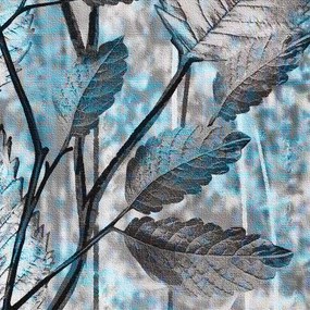 Malvis ® Tapeta Modrošedá rostlinná abstrakce Vel. (šířka x výška): 216 x 140 cm