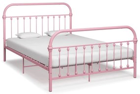 Petromila Rám postele růžový kov 120 x 200 cm