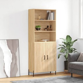 Skříň highboard dub sonoma 69,5 x 34 x 180 cm kompozitní dřevo 3189264